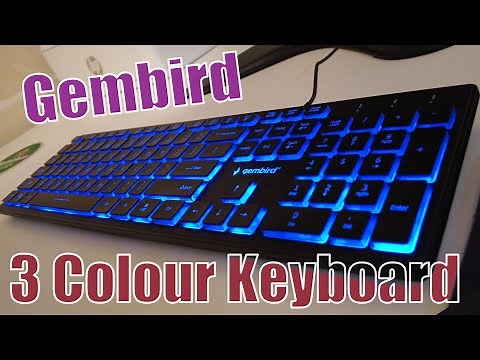 Gembird 3 Color Backlight Multimedia Keyboard