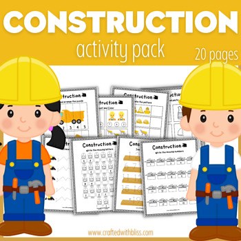 Construction Printable, Construction Preschool Activities