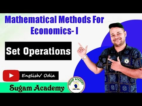 Set Operations || Mathematical Methods For Economics-1 || +3 Economics