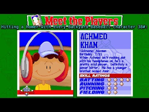 Hitting a home run with every Backyard Baseball character 38#: Achmed Khan