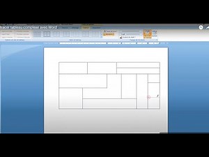 tracer tableau complexe avec Word