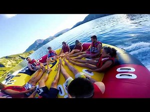 Spinera Professional Endless Ride 8-12 Aqua twisting, rotating towable for commercial & rental use