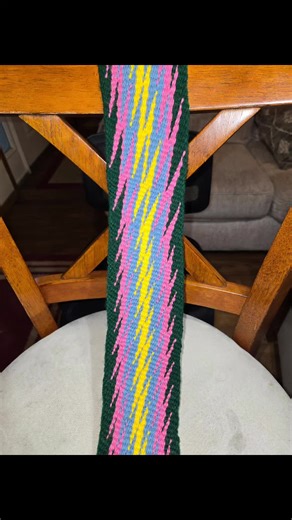 Just learning and wanted to share a few of my belts/shashes #fingerweaving #nativetiktok #yarn #fyp #fypシ