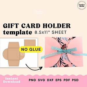 Gift Card Holder SVG, Gift Card Holder Template, Gift Card Box Holder SVG File, Gift Card Holder Christmas, Gift Card Box Template Download - Etsy