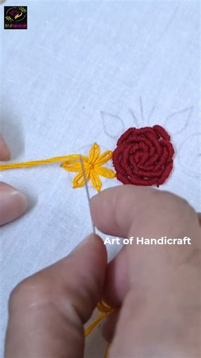 37 reactions · 15 shares | Easy Flower Embroidery | Hand Embroidery | Art of Handicraft | Facebook