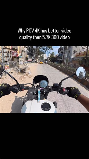 Mr.MR on Instagram: "Many people think a 5.7K 360° camera should look sharper than a 4K POV action cam, but that’s not how it works 📸✨. In a POV camera, the full 4K resolution is packed into a normal rectangular frame, so every pixel is focused on what you actually see 📐🔍. But in a 360° camera, the 5.7K resolution gets spread across the entire spherical view, covering everything around you 🌍🔄. When you reframe it to a normal video, you’re using only a small portion of that big sphere — so t