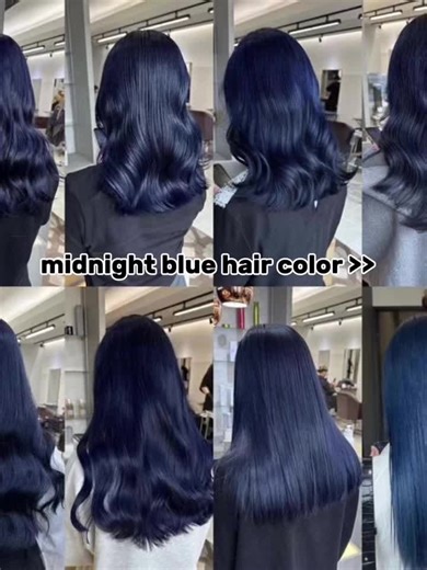 Get Inspired with Midnight Blue Hair Color Ideas
