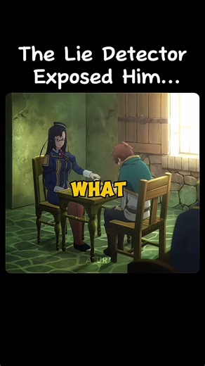 He Tried To Cheat The Lie Detector 😂 #anime #shorts