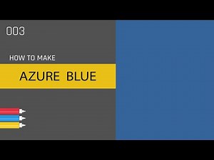 ANYSHADE 003. How to make AZURE BLUE color for painting or interior. Color makeing.