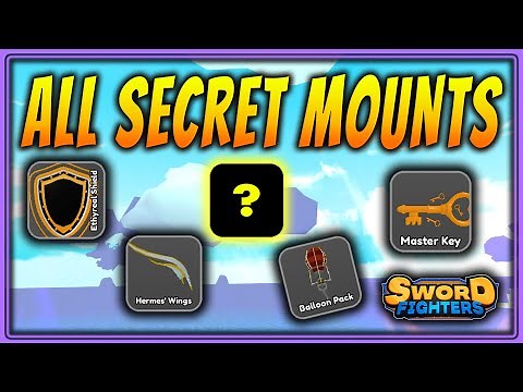 EVERY , + 1 NEW SECRET? MOUNT In The Game And HOW TO GET THEM | Sword Fighters Simulator | Update 7