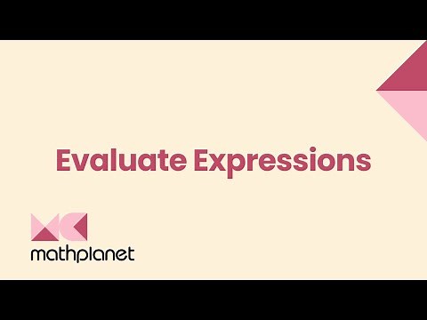 Evaluate Expressions - Pre-algebra - Math