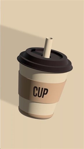 How to Create a 3D Coffee Cup in Adobe Illustrator #shorts #3d #illustration #illustratortutorial