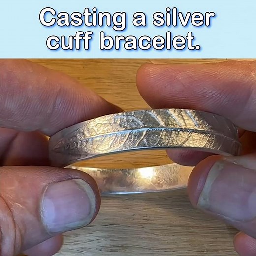 From molten metal to wearable art: Casting a silver bracelet