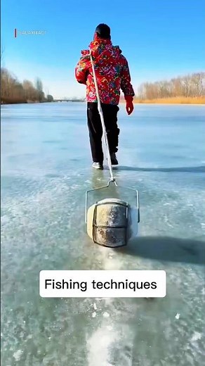 Genius Ice Fishing Method You’ve Never Seen Before #shorts