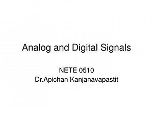 Analog and Digital Signals - SlideServe