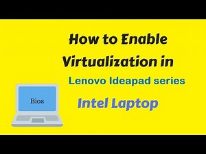 How to Enable Intel Virtualization (VT-X) Technology from BIOS
