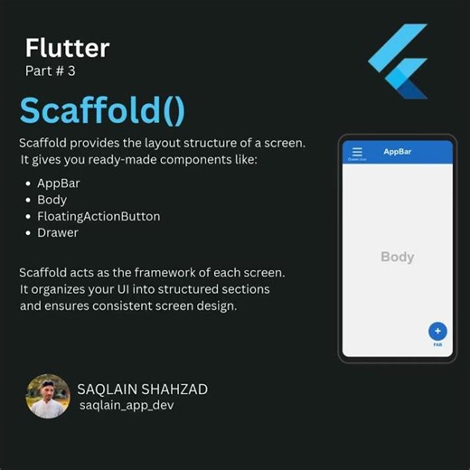 Flutter App Structure #flutter #coding #programming #educationalvideos