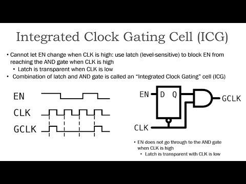 Integrated clock gating cells | Video 11