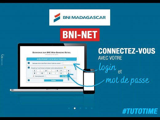 Découvrez en images comment faire un virement en ligne sur BNI-NET. L’outil de gestion de compte par internet : simple, gratuit et totalement sécurisé. Accessible et opérationnel 24h/24 et 7j/7, où que vous soyez. Rendez-vous sur secure.bni.mg #digital #banking #banque #stopcoronavirus #bnimadagascar | BNI MADAGASCAR