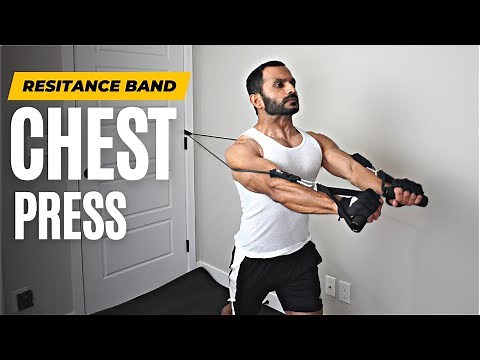 How To Do Chest Press With Resistance Band | Chest Workout | Fitness My Life