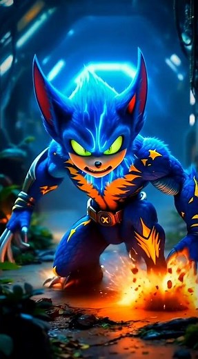 Mini Monster Transformation Into a Terrifying Sonic Monster 😈⚡#sonic #monster #spiderman