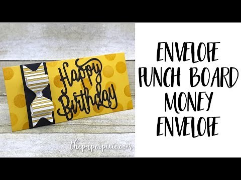 Envelope Punch Board Money Envelope