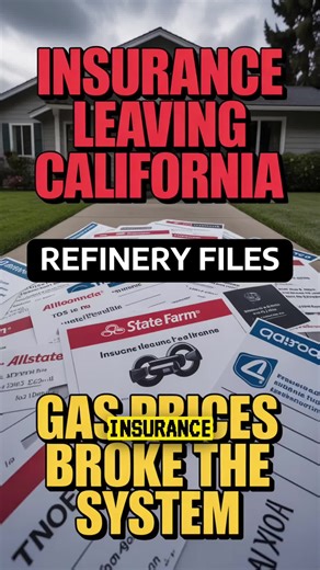 REFINERY FILES: Insurance Leaving Because of Gas Prices Major insurance companies exiting California (State Farm, Allstate) and reducing coverage cite multiple factors including wildfire risk AND rising operational costs. High diesel and gasoline prices increase insurance claim costs—parts delivery, repair shop operations, adjuster travel, replacement vehicle costs. Transportation cost increases from $6 diesel ripple through insurance industry economics. Refineries closing creates cascading effe
