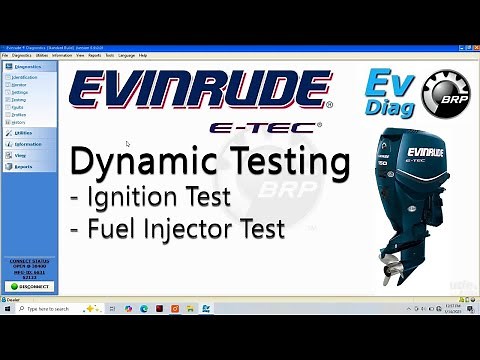 Evinrude ETEC Fuel Injector & Ignition Testing / Evinrude Diagnostics