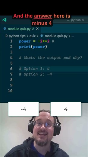#python power operator #quiz #programming #coding #pythonprogramming