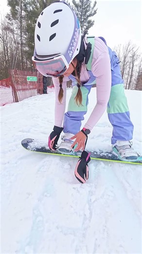Beginner Snowboard Lesson 17 - attaching second foot and gas pedal