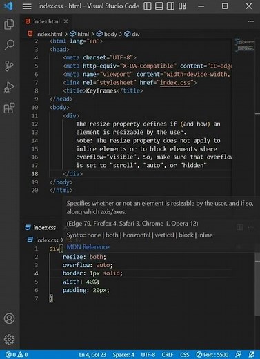 Resize div in Css || Resize ( Both, Vertical and Horizontal Direction ) in Html Css