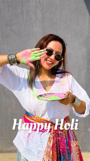 Holiya mein ude re gulal 🎉 Happy Holi everyone #shorts #holi