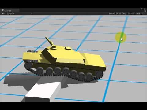 Tank caterpillar track using Unity 3D with PhysX