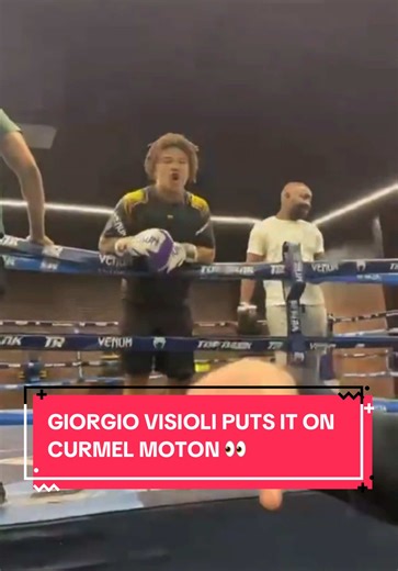 Giorgio Visioli puts it on Curmel Moton👀 #GiorgioVisioli #curmelmoton #Boxingtok #Boxing Via Lewis Visioli X