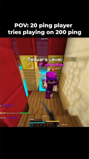 Bedwars High Ping Moment