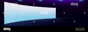Concave side led screen wall stage light panel background. Video tv lcd monitor display for stadium or concert with grid glittering bulb glow texture effect. Projection technology cinema illustration Stock Vector Image & Art - Alamy