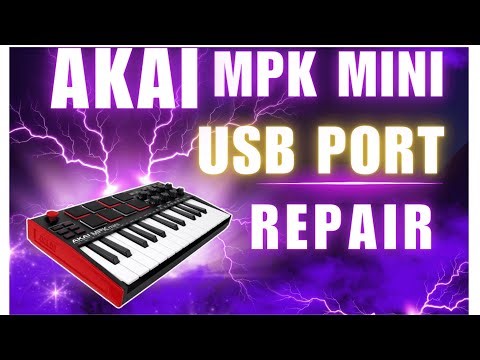 ⚡️INSANE USB PORT FIX! AKAI MPK Mini DJ Keyboard Repaired Fast and Easy 🎹🎶🔥 #quickfix #DIY #repair