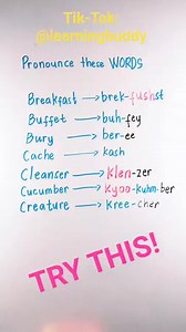 1.8M views · 10K reactions | Basic English Pronunciation Practice #reels #reelsvideo #fbreels #pronounce #pronunciationpractice #howto #English #words #practice | Learning Buddy | Facebook