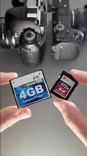 Vintage memory cards were massive!