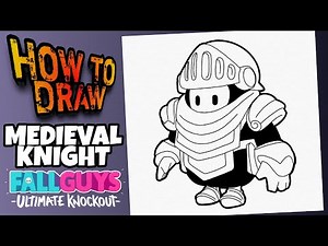 HOW TO DRAW MEDIEVAL KNIGHT FROM FALL GUYS SEASON 2 | como dibujar al caballero medieval