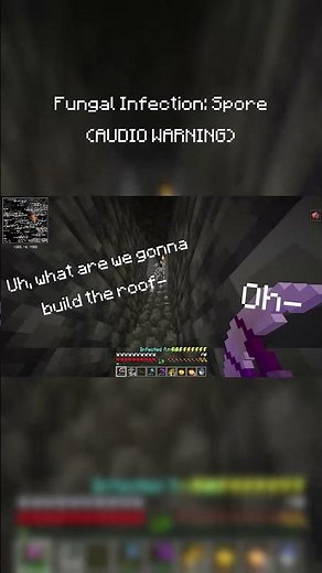 Calamity jumpscare in Fungal Infection: Spore mod #minecraft #mod #scream #funnyclips