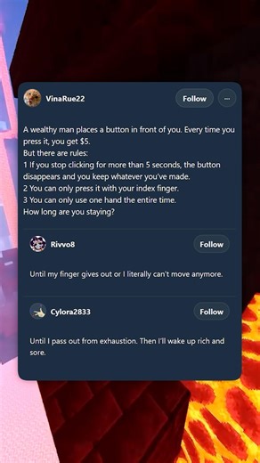 How long could you survive the "money button" challenge? 💸👆