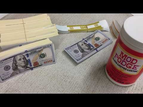How To Make Fake Money Bundles With Mod Podge