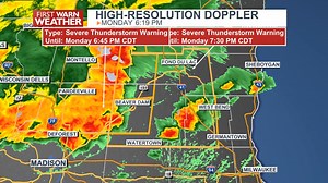 41K views · 88 reactions | A SEVERE THUNDERSTORM WARNING is in effect for Washington, Fond du Lac, Dodge, Green Lake county until 23 Jun 7:30PM. Stay indoors, move away from windows and tune into News 3 Now for the latest weather coverage. | News 3 Now / Channel 3000 | Facebook