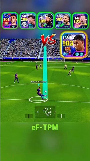 🚀Marcus Rashford KNUCKLE Shots #efootball2026 #efootball #efootballmobile #shorts