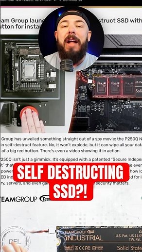 Self-Destructing SSD? Push the Button