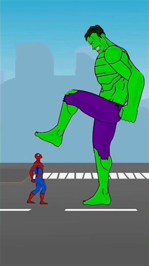 Hulk vs Spider Man Crunch Time Animation