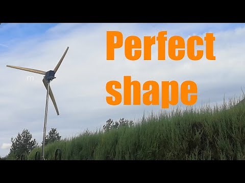 Best shape for PVC wind turbine DIY blade design
