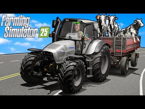 I Started a COW Farm But it Went Horribly Wrong?! (Farming Simulator 25)