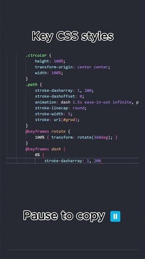 CSS Loader Animation in 5 seconds 👀